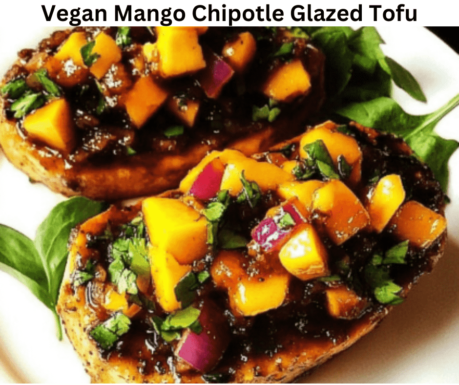 Mango Chipotle Glazed Tofu - vegan Dinner - Cooking Ideas | feedod.net
