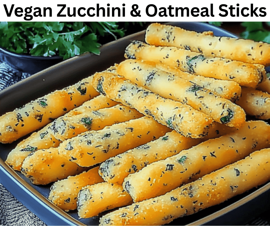 Vegan Zucchini & Oatmeal Sticks - vegan Dinner - Cooking Ideas | feedod.net