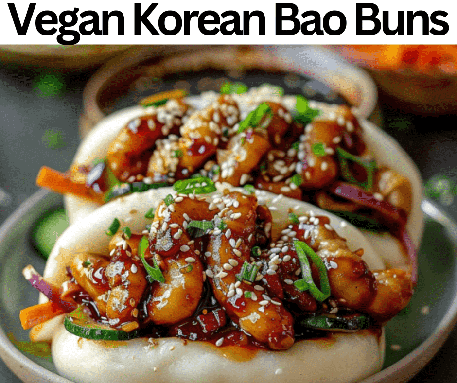 Vegan Korean Bao Buns - vegan Dinner - Cooking Ideas | feedod.net