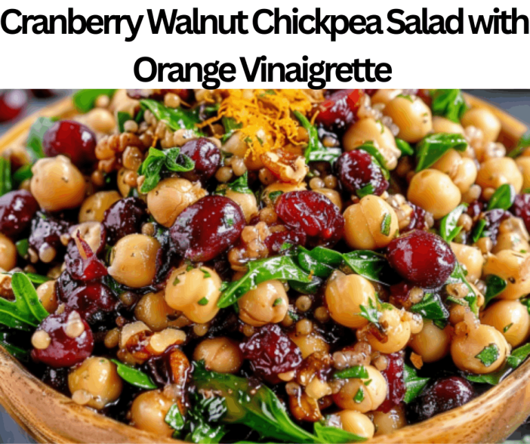 Vegan Cranberry Walnut Chickpea Salad with Orange Vinaigrette - vegan ...